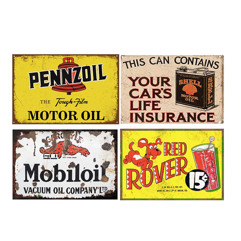Vintage Oil Can Labels