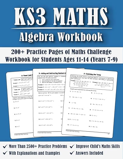 KS3 Maths - Algebra Workbook: Targeted Practice & Revision Workbook ...