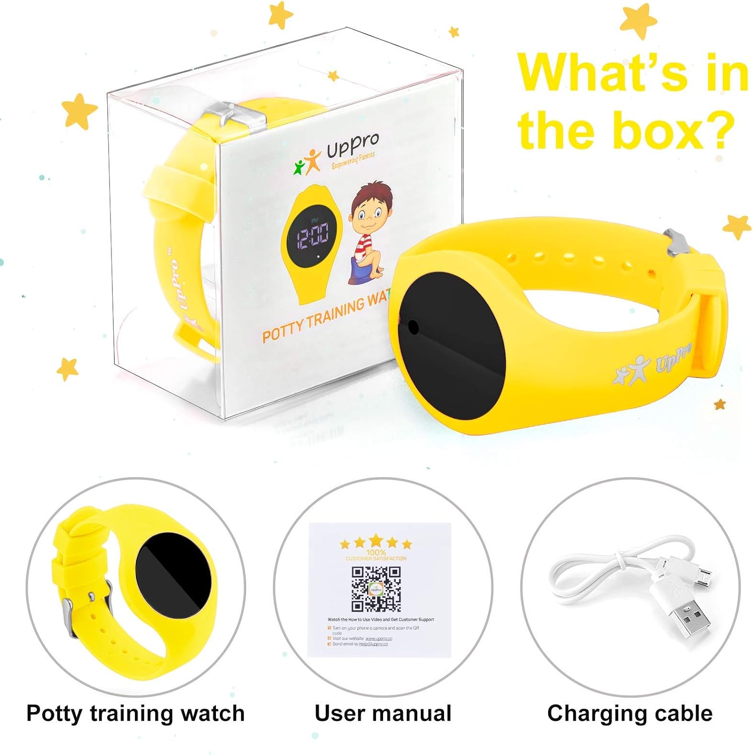 UpPro New Potty Training Watch with Countdown Timer, Rechargeable and ...
