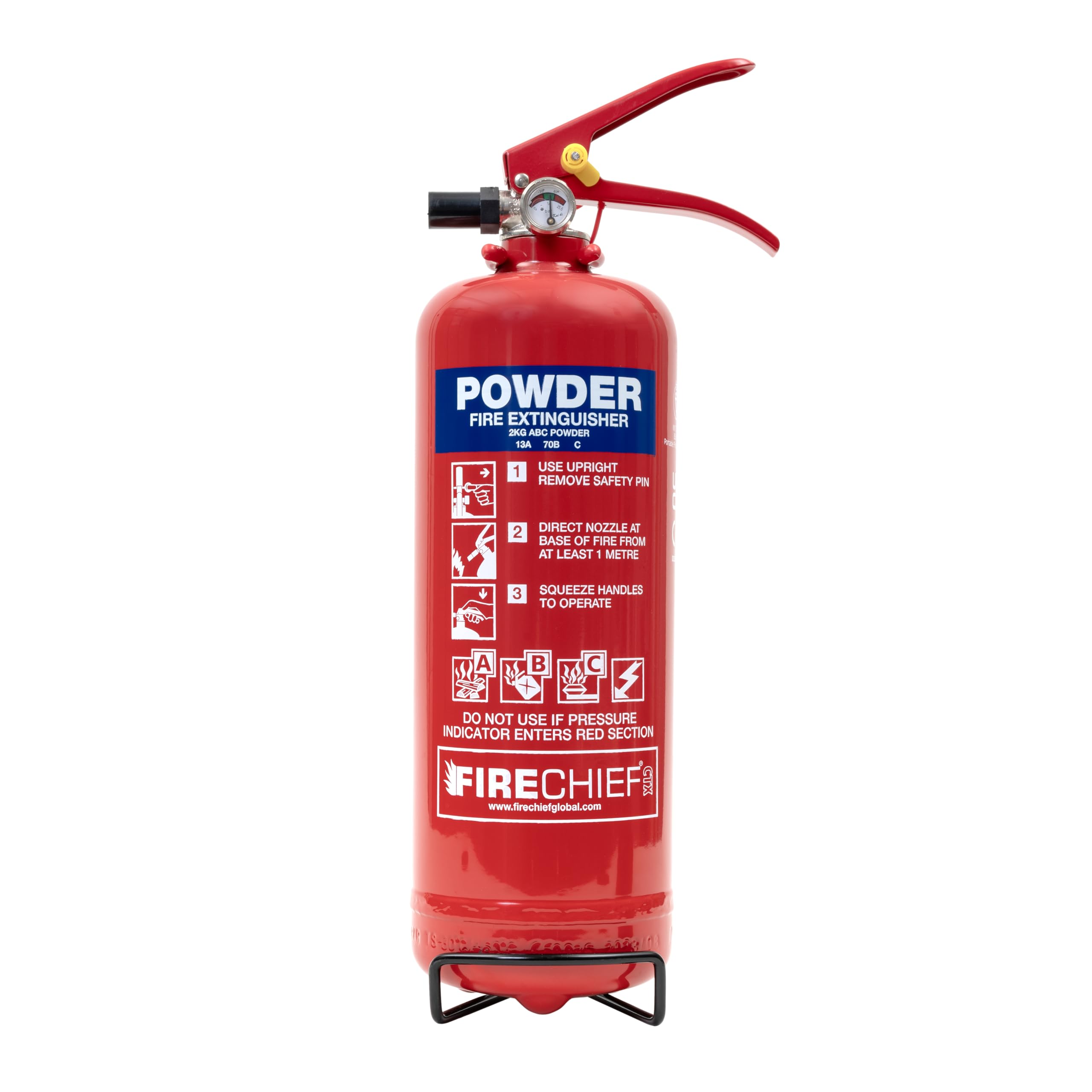 Buy FirechiefCore ABC Powder Fire Extinguisher 2kg - Small Fire ...