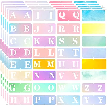 Amazon.com : A-Z Alphabet Letters Index Labels for File Folders 540 Pcs ...