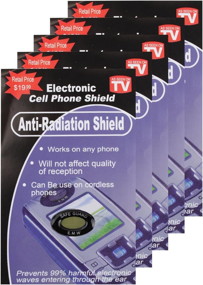 Amazon.com: 5 Pack Anti-Radiation Shield for Cell Phones Tablets Pagers ...