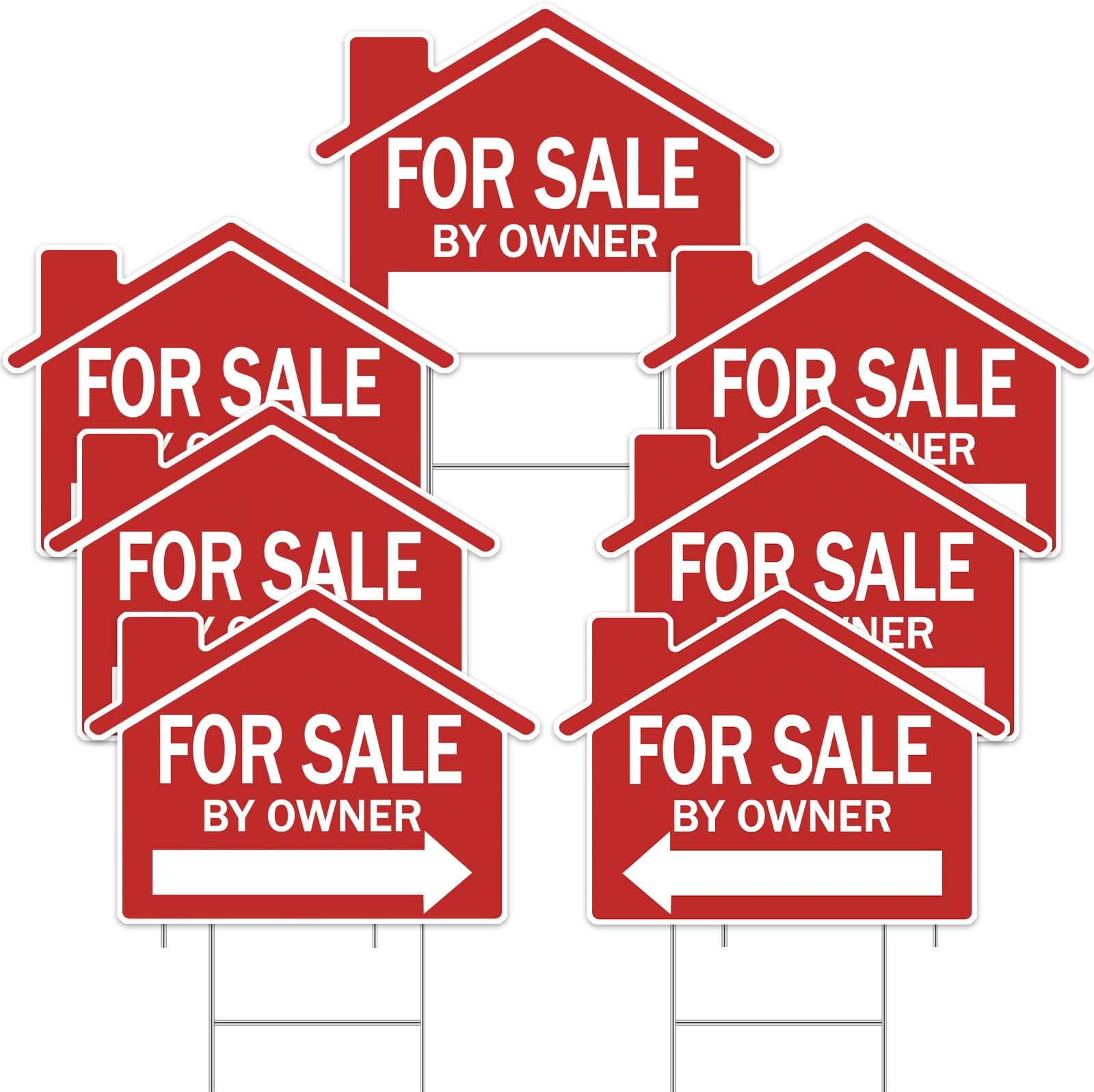 Amazon.com: Home For Sale with Arrow Sign Kit, Die Cut House Shape and ...