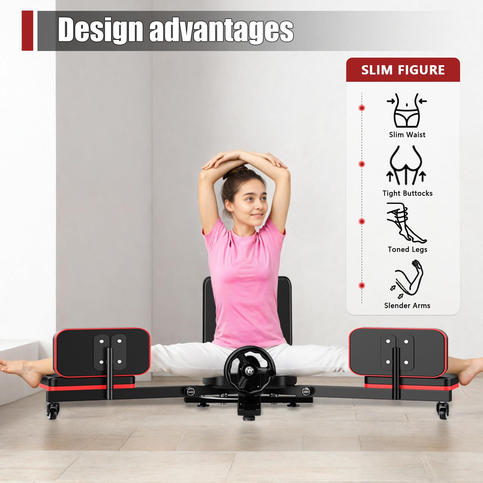 Snapklik.com : Leg Stretcher-330lbs Leg Stretch MachineHeavy Duty Leg ...