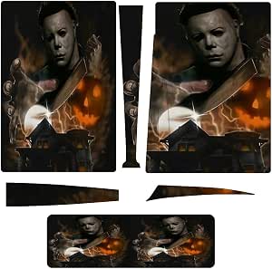 Amazon.com: PS5 Stickers PS5 Controller Skin Halloween Michael Myers ...
