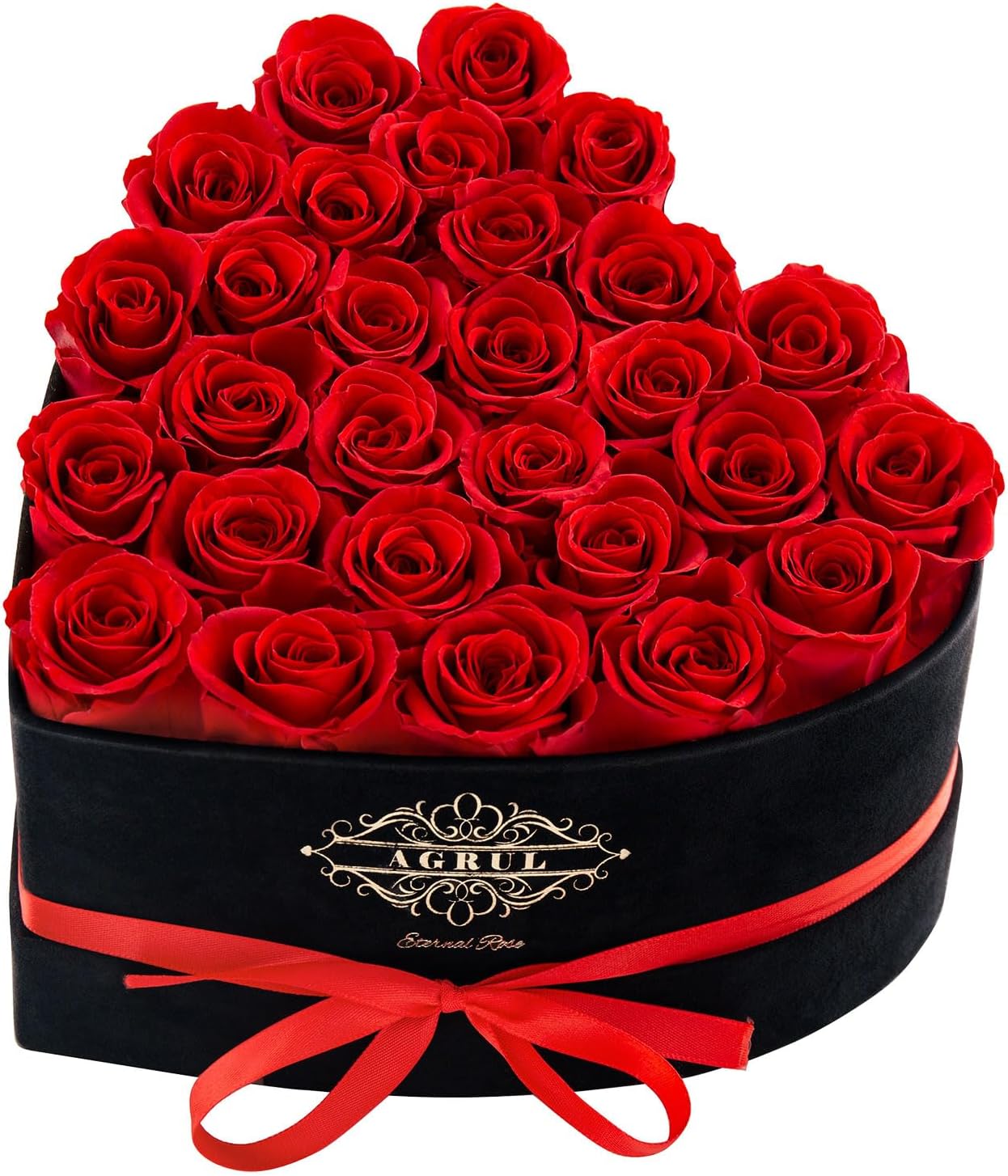 Amazon.com: 9-Piece Preserved Red Roses - Rose Forever New York - Made ...