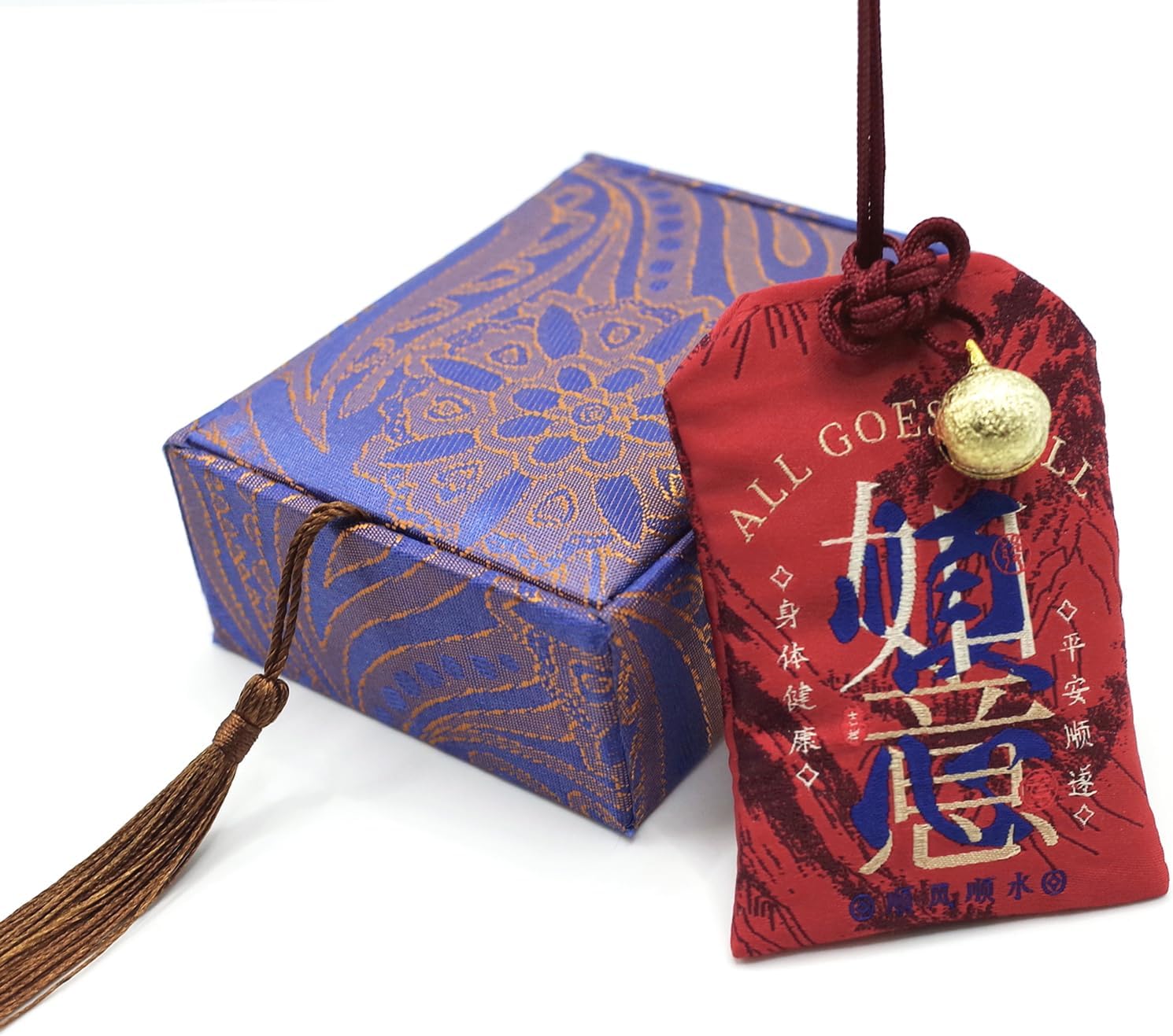 Amazon.com: Handmade Lucky Charm Blessing Amulet for Health Fortune ...