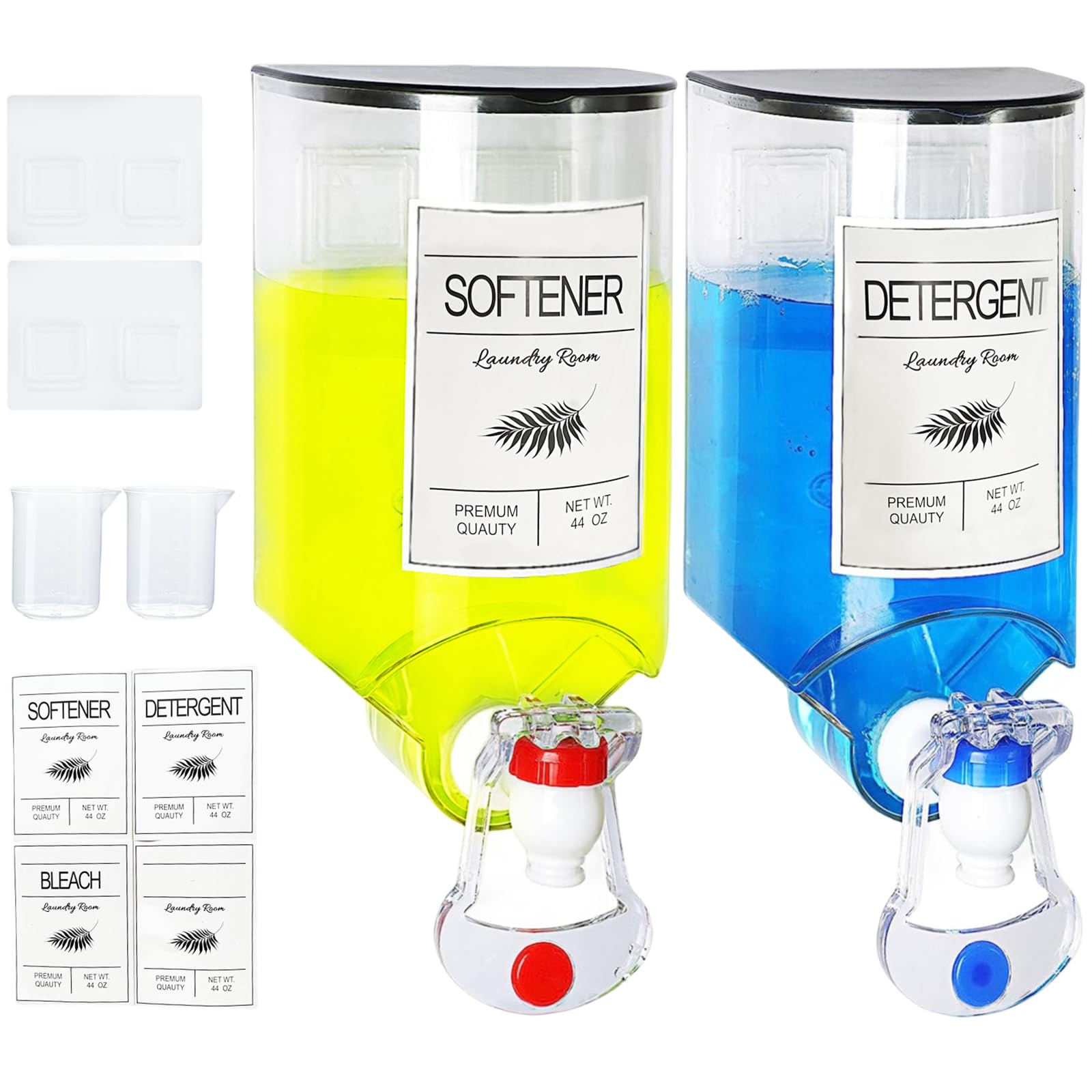 Amazon.com: 2 Pack Laundry Soap Dispenser,Wall Mounted Detergent ...