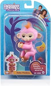 WowWee Fingerlings 2Tone Monkey - Summer (Pink with Orange Accents ...
