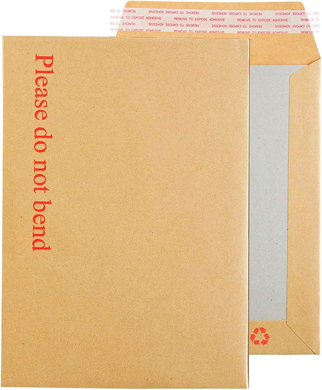 10 x C4 / A4 Brown Hard Board Backed Envelopes Please Do Not Bend - 324 ...