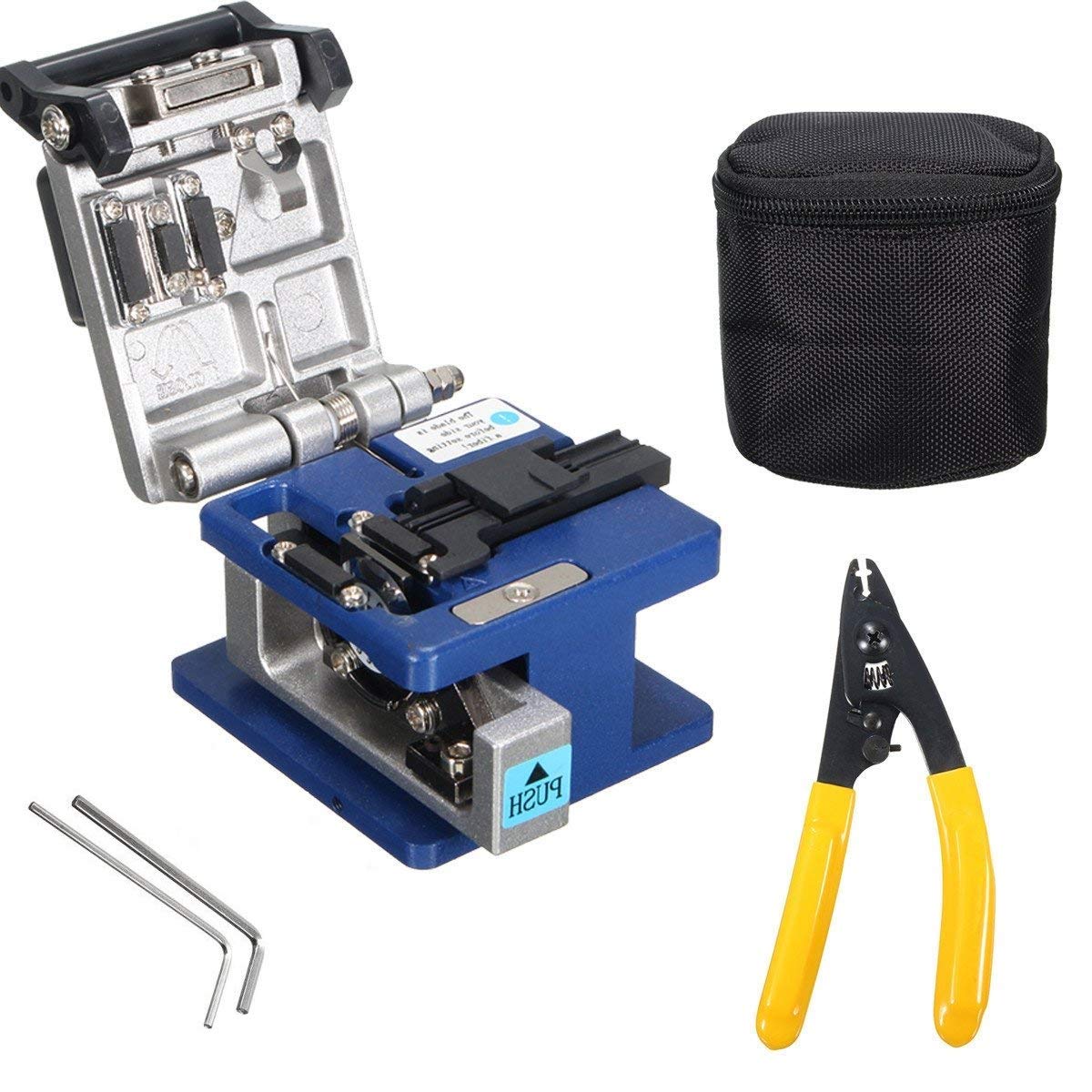 China FTTH Fiber Cleaver Cutter With Fiber Stripper Set : Amazon.in ...