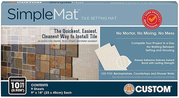 Custom Building Products SimpleMat 10 sq. ft. Tile Setting Mat - Amazon.com