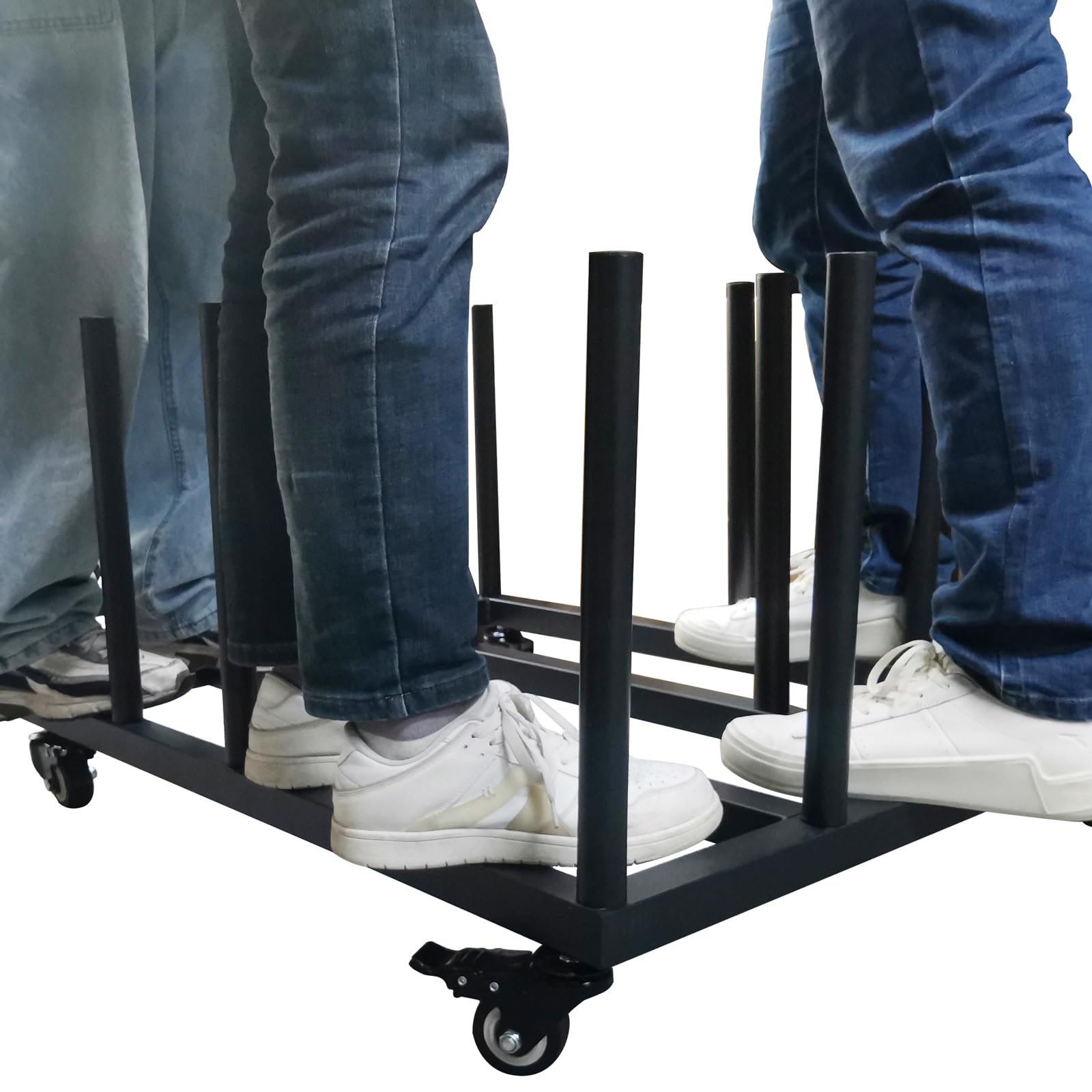 Heavy Duty Vinyl Cart Mobile Rack 20 Roll Vinyl Rolling Floor Rack 2 ...