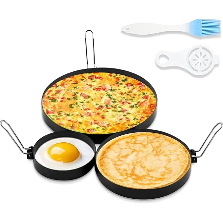 Amazon.com: Blackstone Egg & Omelet Ring Kit (7 Piece Set) – Non Stick ...