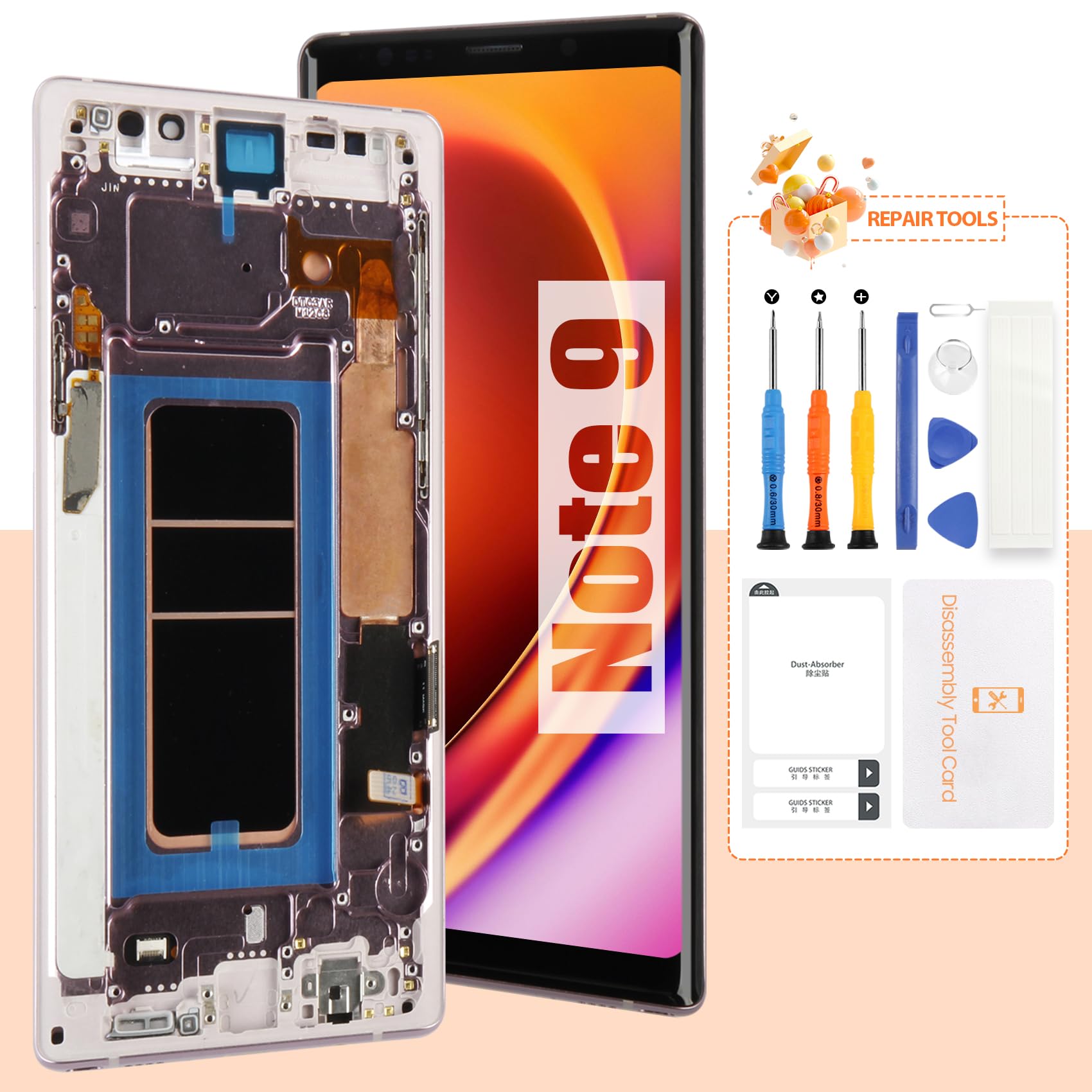 Amazon.com: OLED Screen for Samsung Galaxy Note 9 Screen Replacement ...