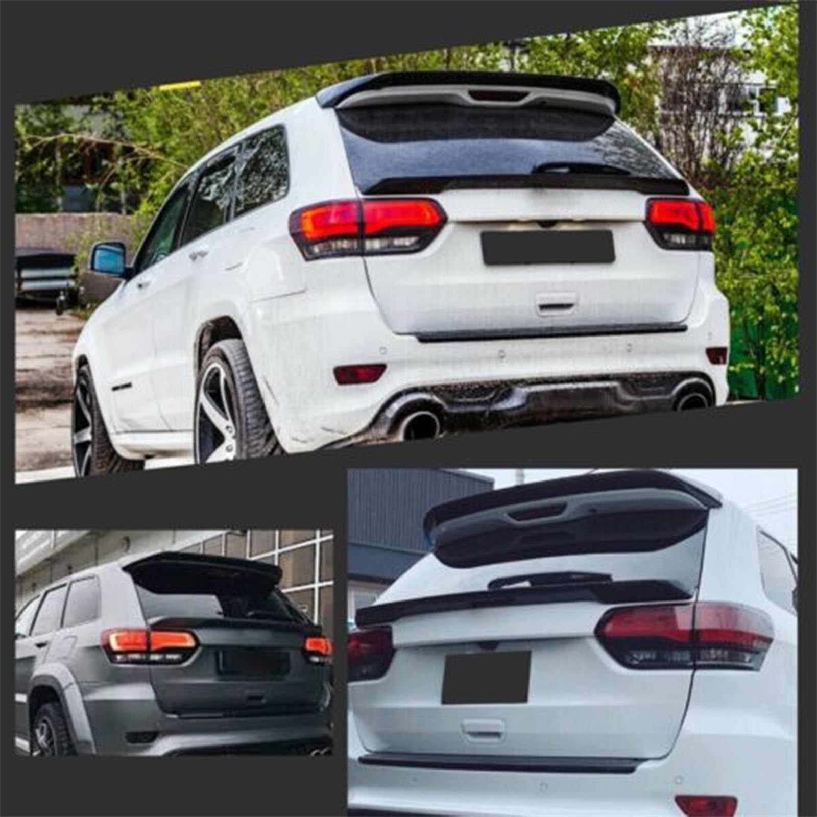 Jeep Spoiler WK Jeep Grand Cherokee Extended Gloss Black Painted Roof