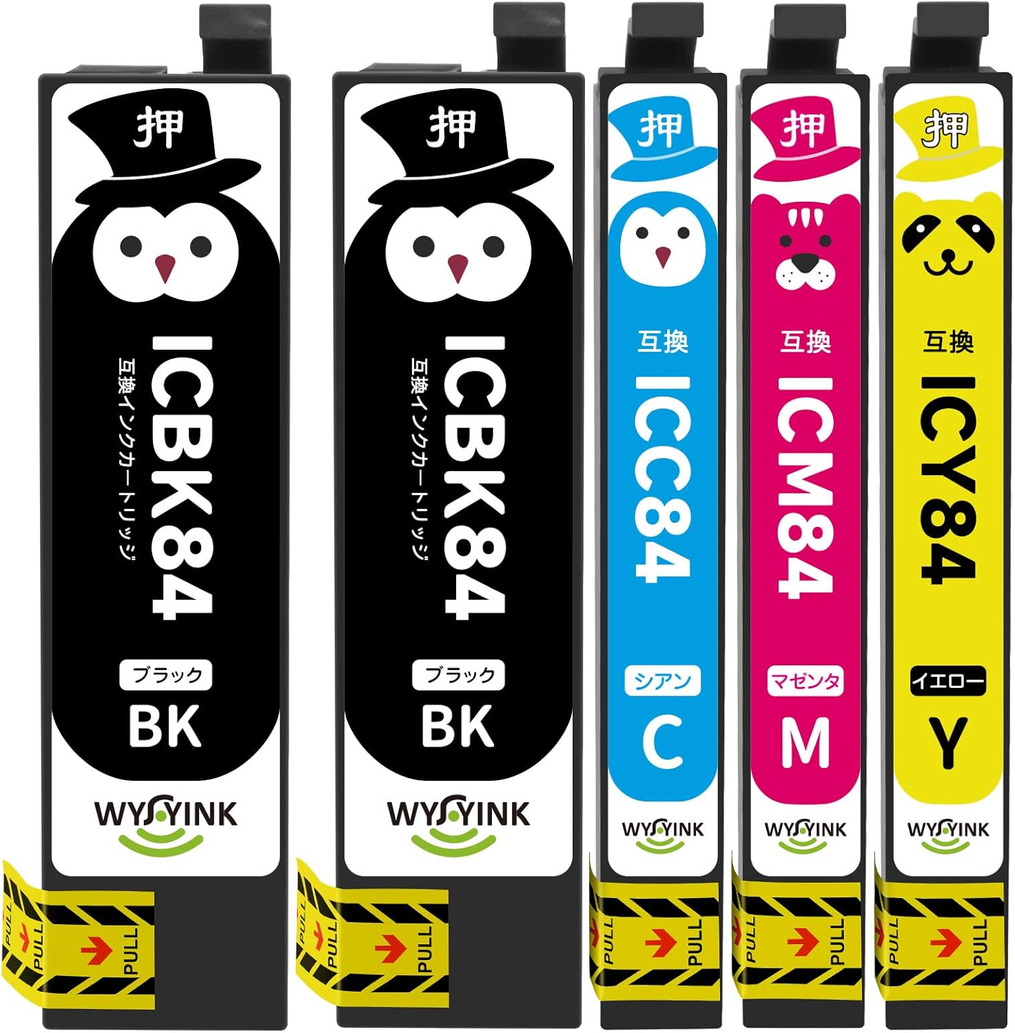 Amazon.co.jp: 【WYFYINK】エプソン用 Epson IC84 PX-M780F M781F 互換 インク IC4CL84 虫めがね ICBK84 ICC84 ICM84 ...