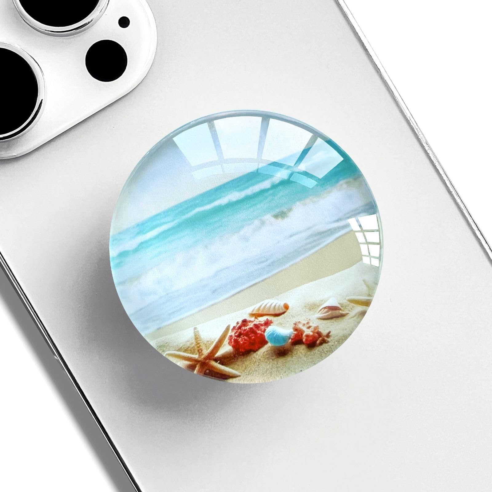 Amazon.com: Ksadiye Translucent Clear Phone Grip with Expanding ...