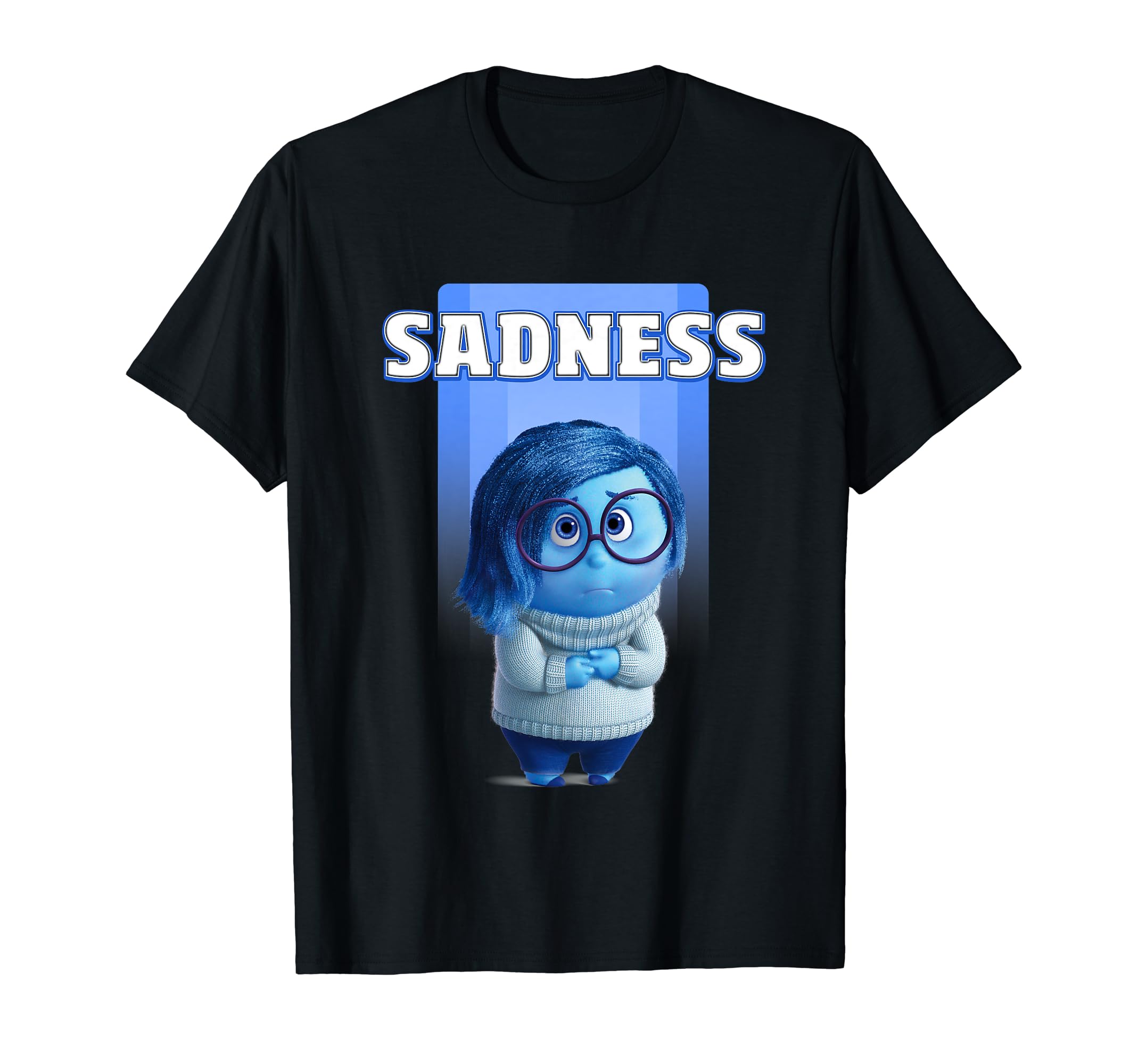 Amazon.com: Disney Pixar Inside Out Riley's Sadness Blue Character Logo ...