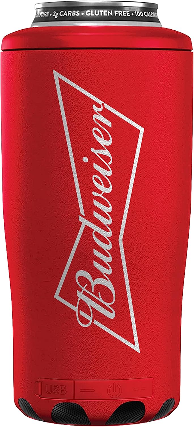 Amazon.com: Budweiser Can/Bottle Cooler Built-in Bluetooth Speaker ...