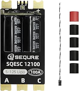Amazon.com: SEQURE 5-12S Brushless ESC Bidirectional Electric Speed Controller Dual Way ESC AM32 ...