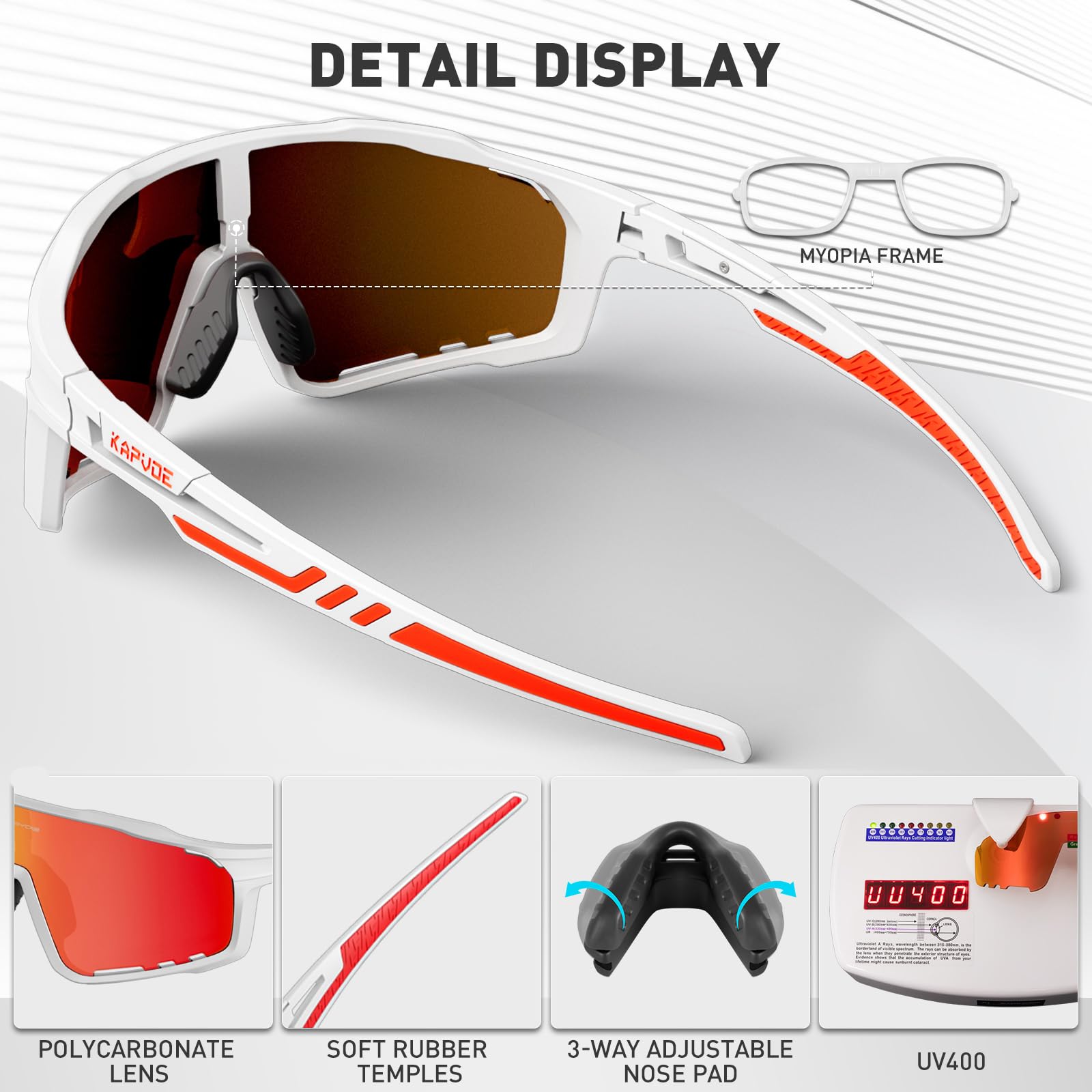 Snapklik.com : Polarized Cycling Glasses For Men Women Mountain Bike ...