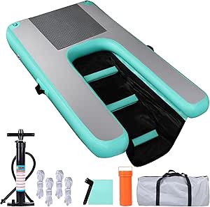 DiDiBirDi Inflatable Dog Water Ramp, High Stability Floating Ladder ...