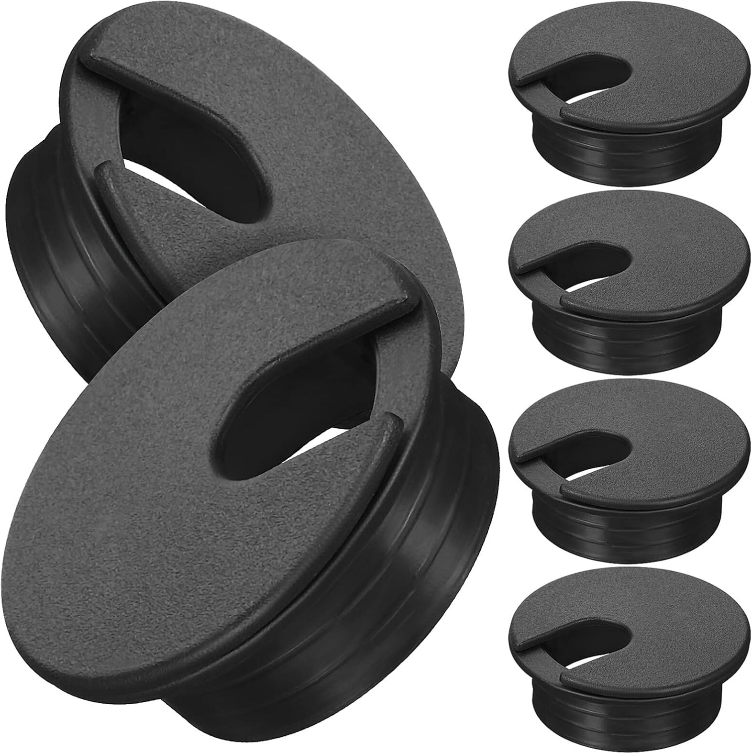 Amazon | NUOLUX 配線孔キャップ ケーブルグロメット 配線孔カバー 穴径35mm デスクグロメット 配線孔 キャップ カバー ケーブルホールカバー ワイヤーオーガナイザー（6個 ...