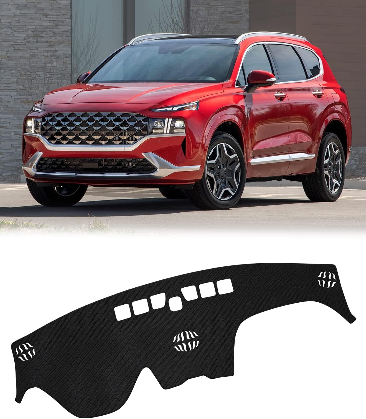 Amazon.com: FIILINES Dash Cover Compatible with Hyundai Santa Fe 2019 ...