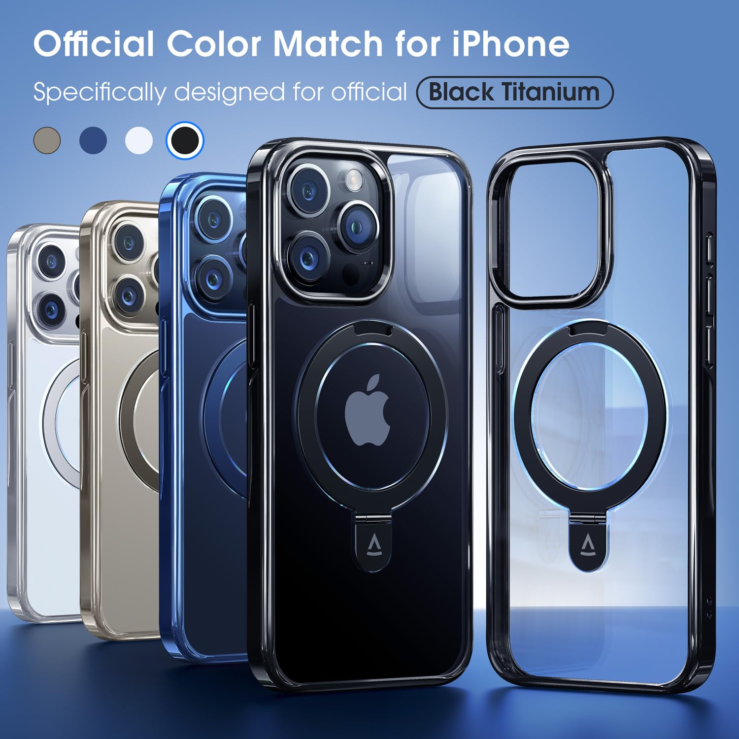 Alphex Invisible Stand Magnetic for iPhone 15 Pro Max Case, Compatible ...