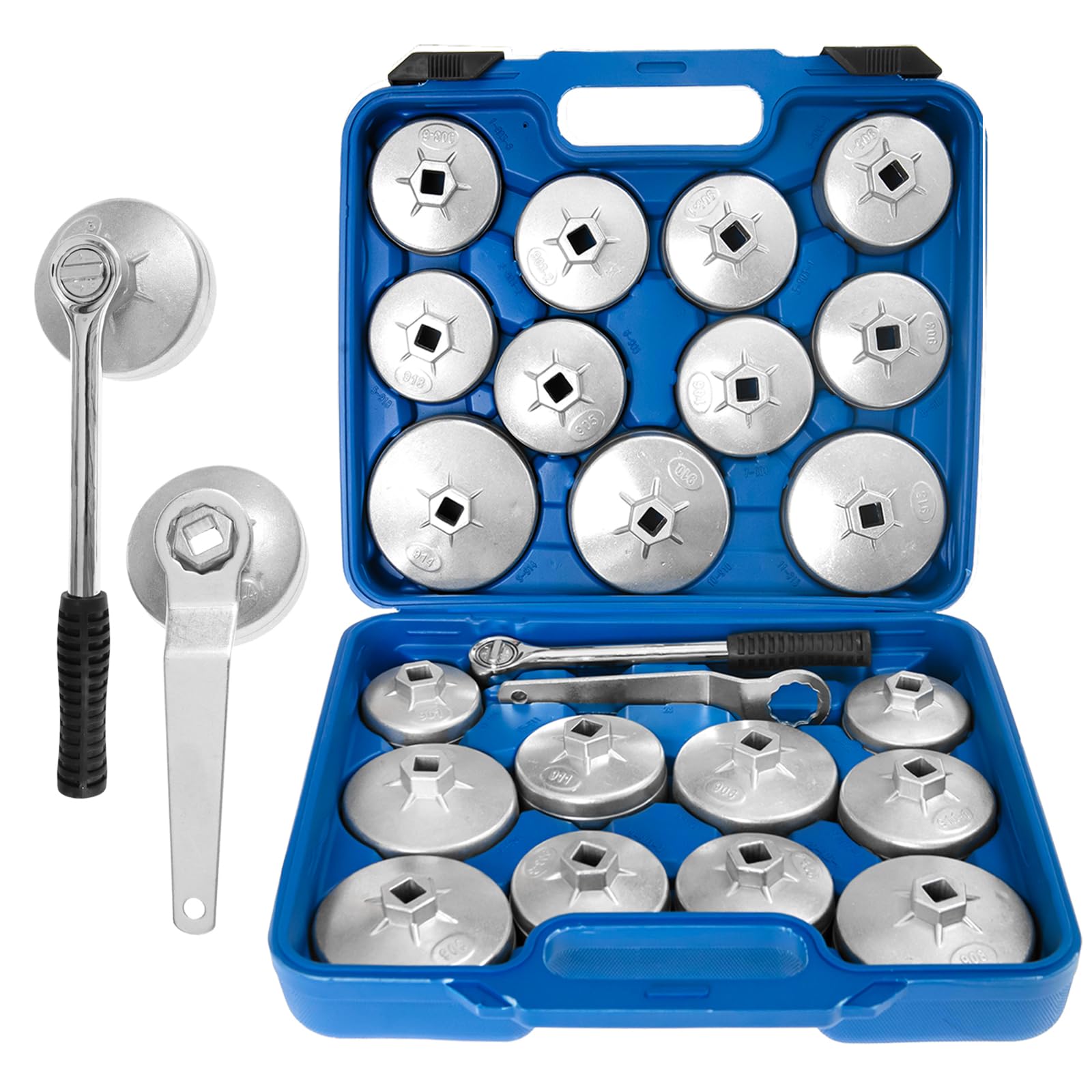 Amazon.com: SIXIWANZI Oil Filter Wrench Set Aluminum Alloy Cup Type Oil ...