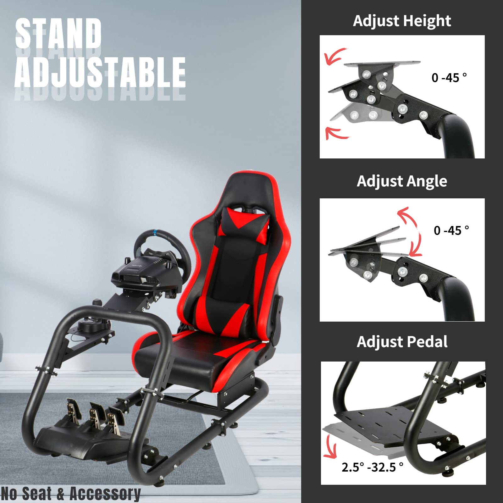 Anman Racing Simulator Cockpit Fits Logitech G27 G29 G920 G923 ...