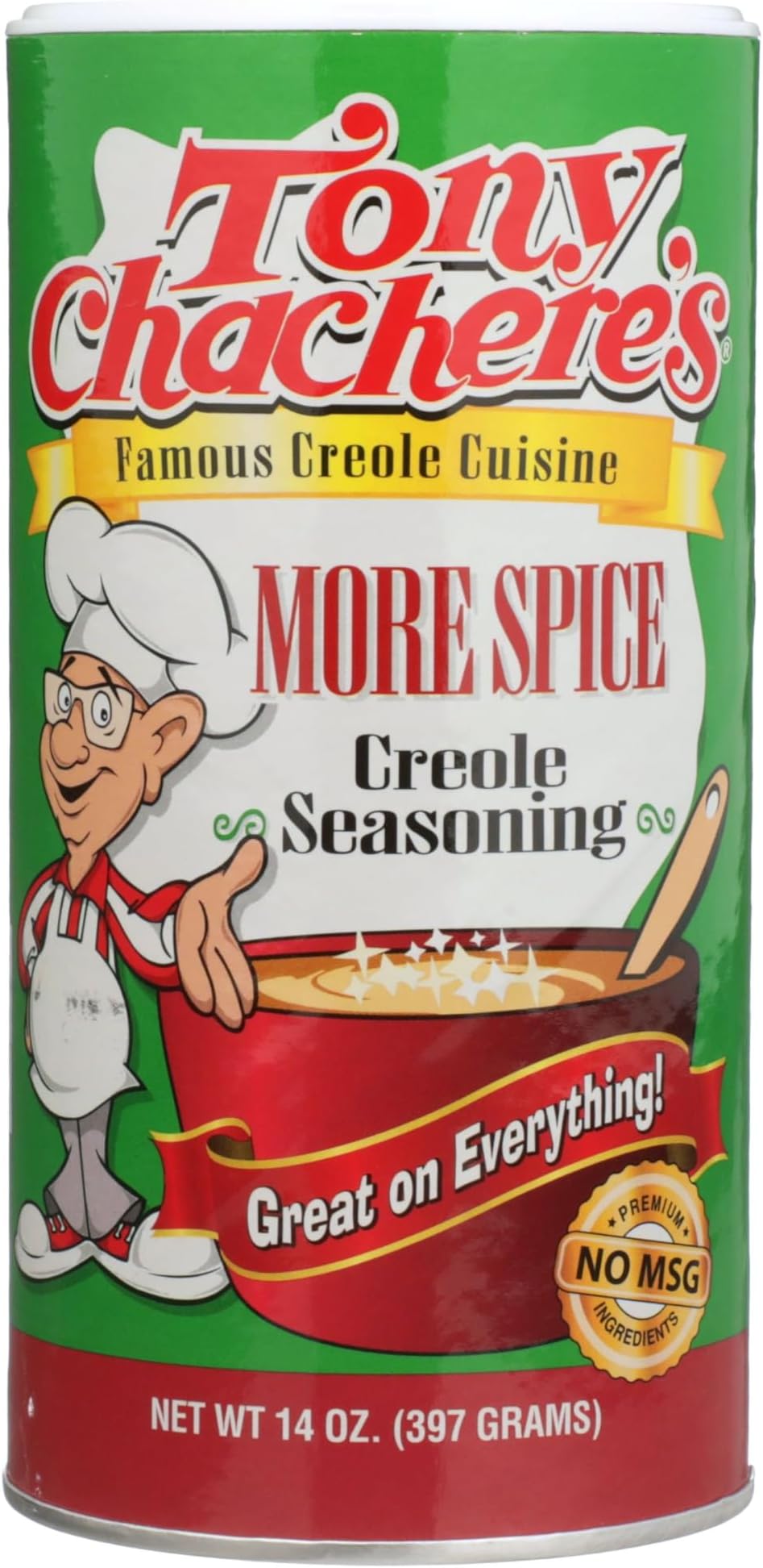 Amazon.com : Tony Chacheres More Spice Creole Seasoning - 14 oz : Tony ...