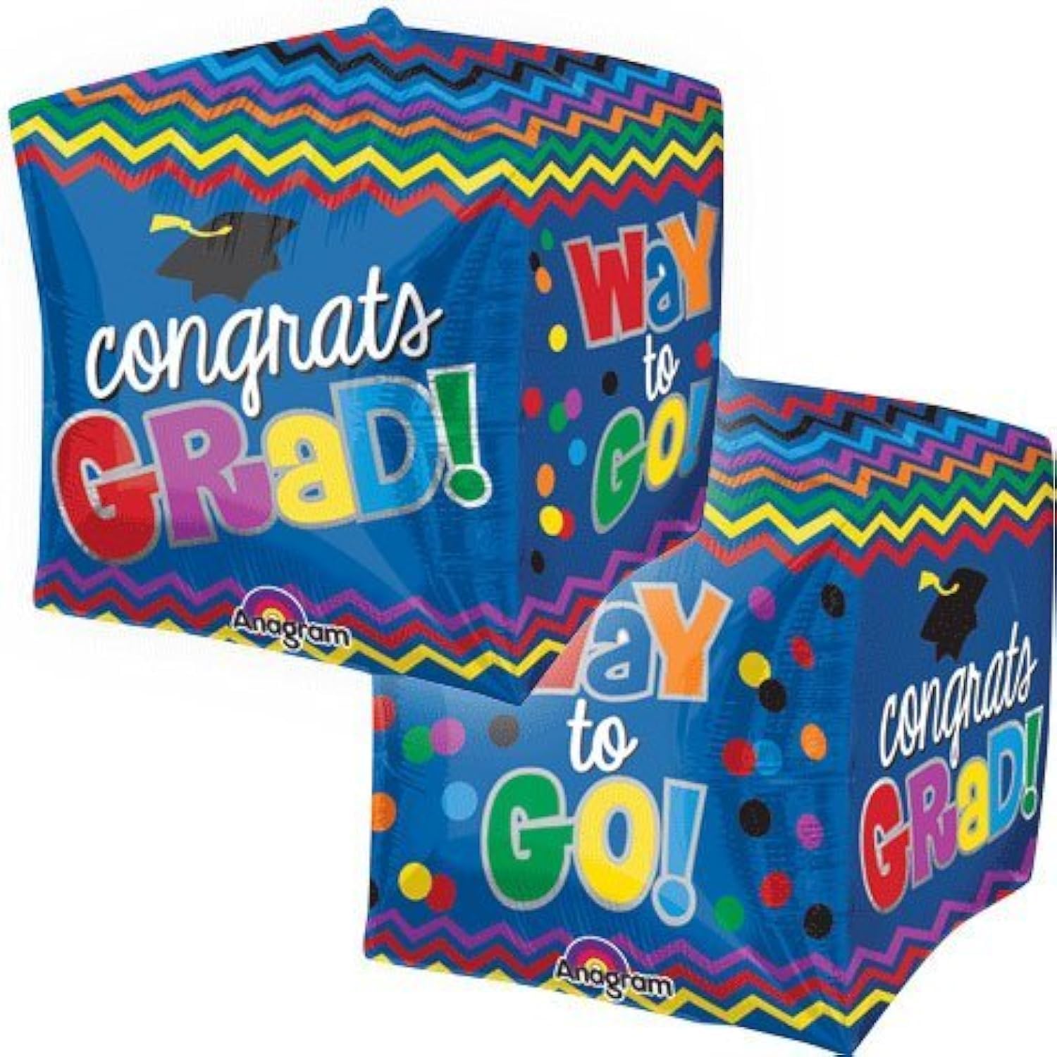 Amazon.com: ANAGRAM INTERNATIONAL Cubez Foil Balloon, 15", Multi : Home ...