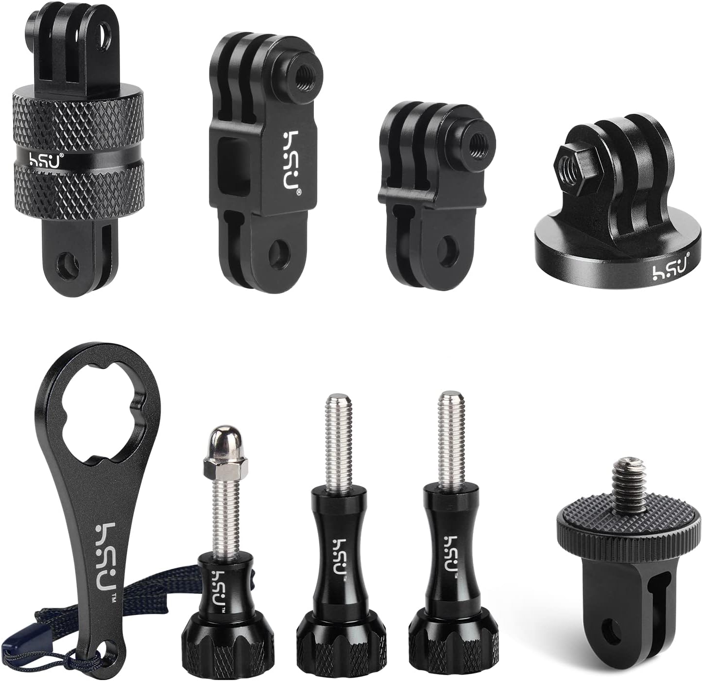 Amazon.com : HSU Aluminum Alloy GoPro Tripod Mount and Adjust Arm ...