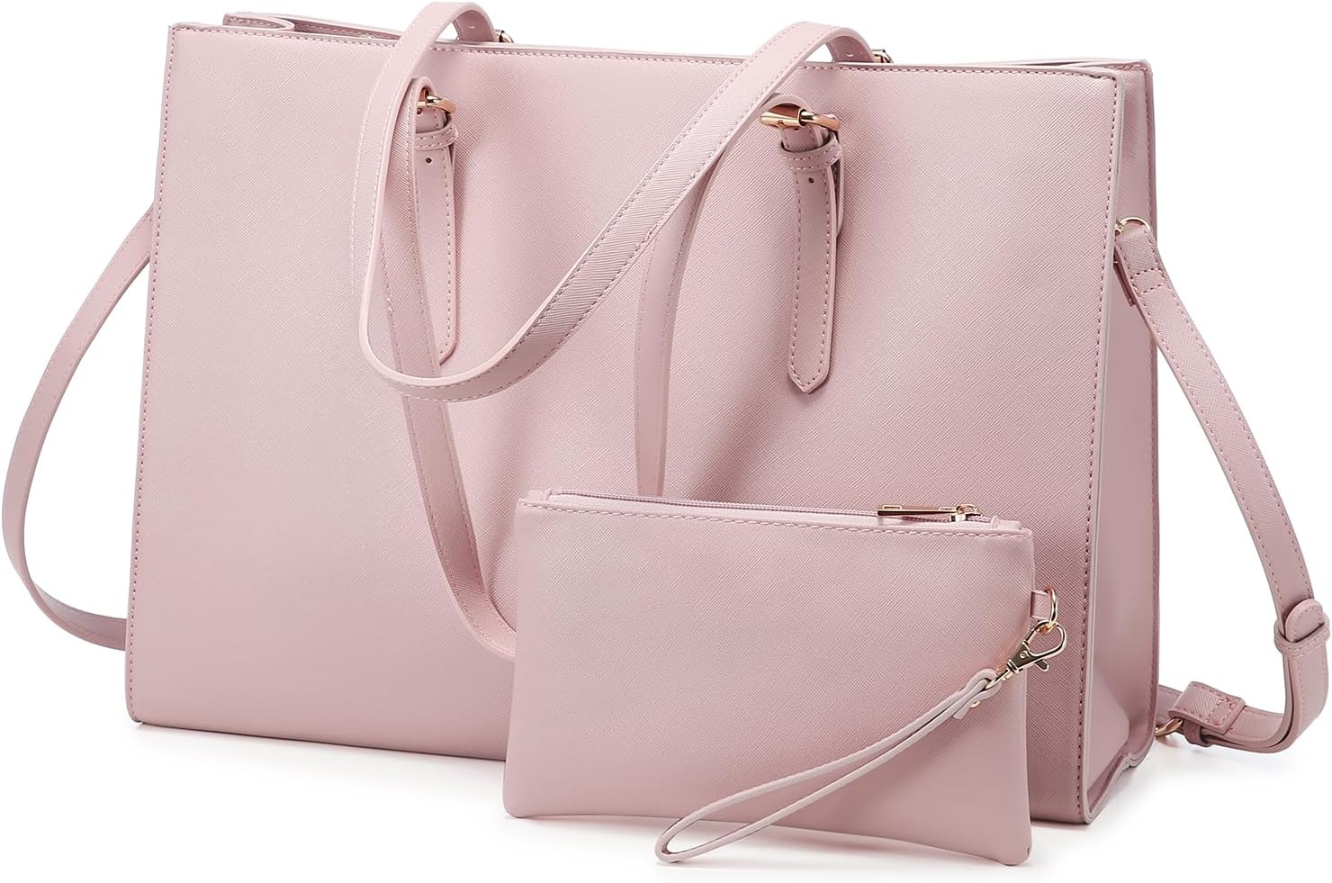 Amazon.com: Laptop Bag for Women Waterproof Lightweight Leather 15.6 ...