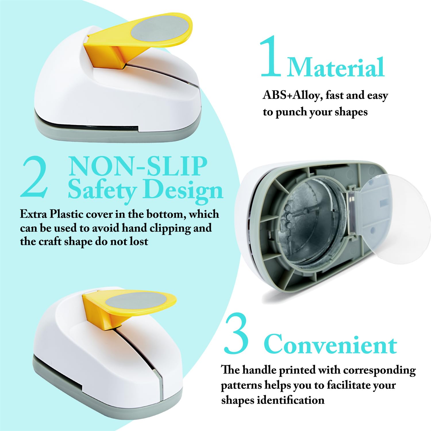 Snapklik.com : Craft Lever Punch 2 Inch Circle Punch DIY Handmade Paper ...
