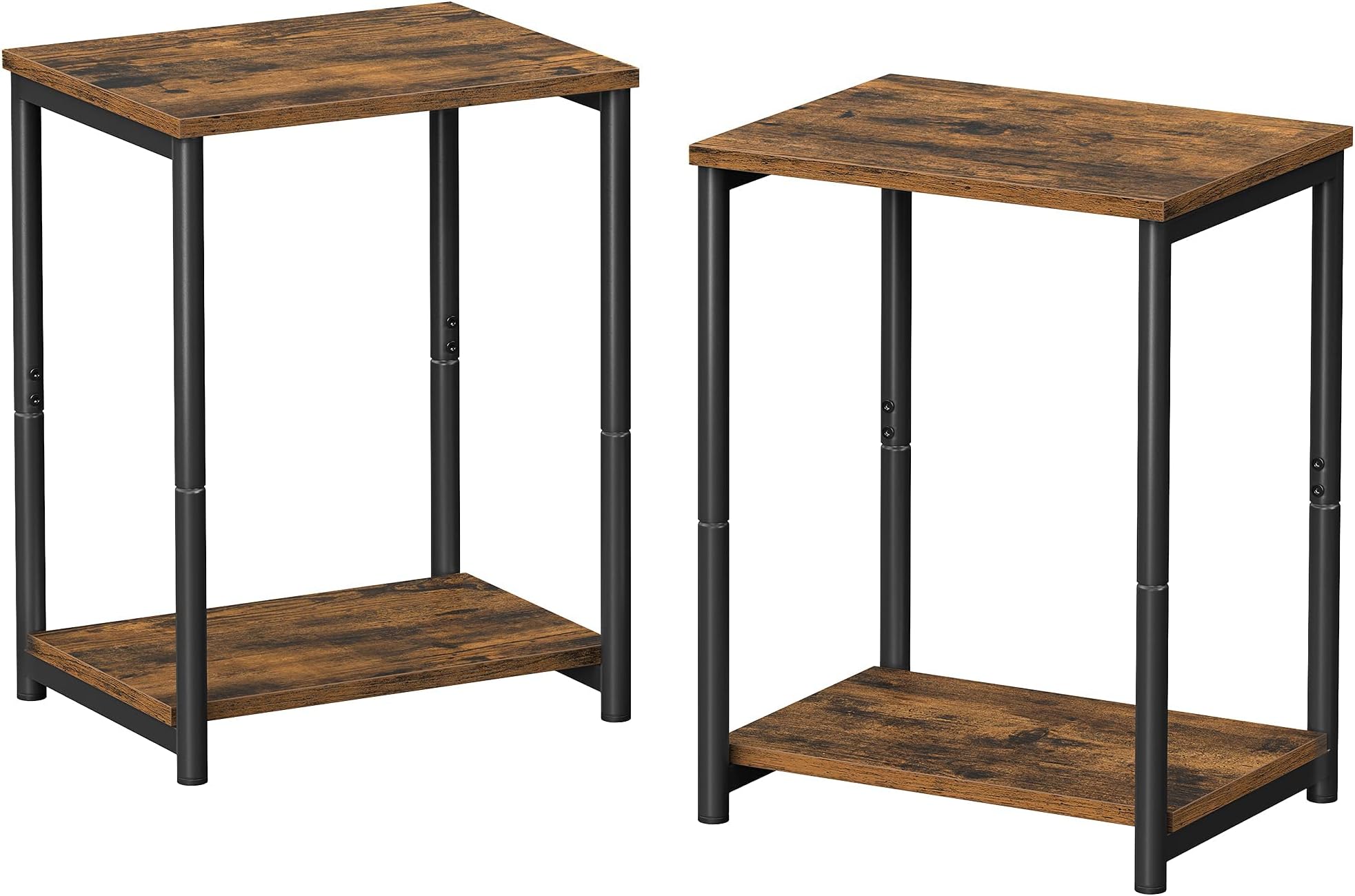 VASAGLE Nesting Coffee Table, Set of 3 End Tables for Living Room ...
