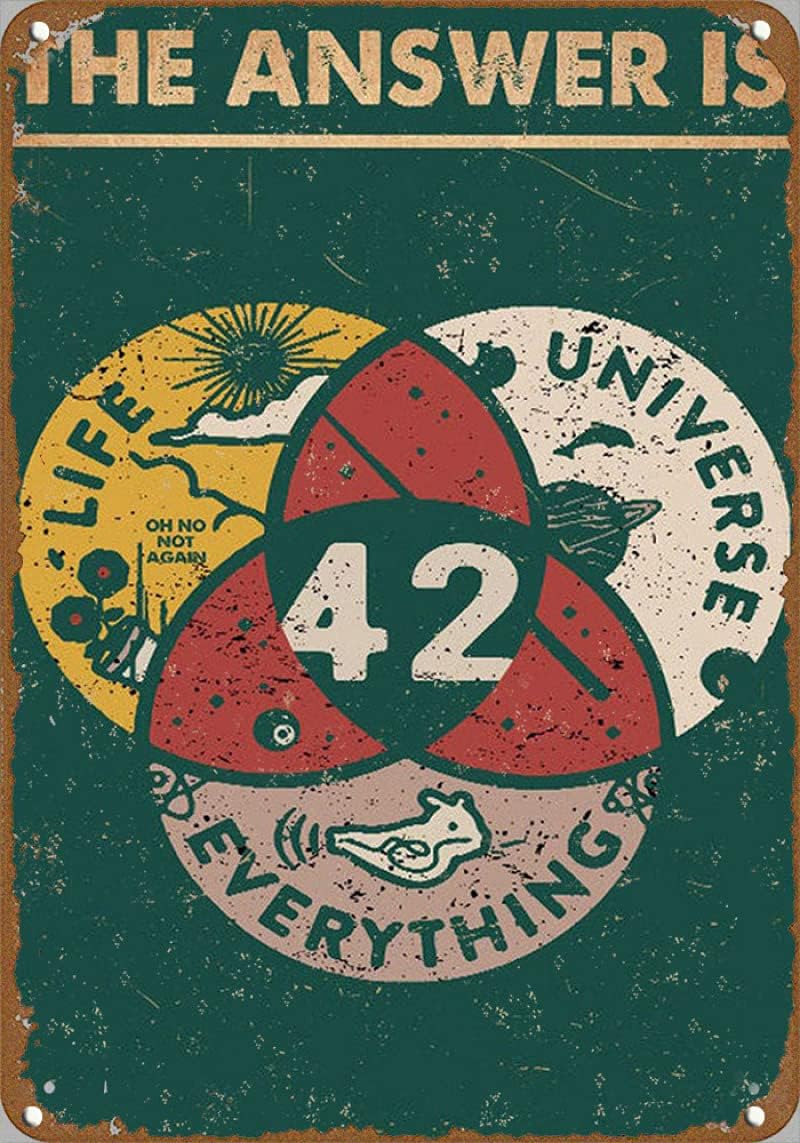 Amazon.com: graman 42 The Answer to Life The Universe and Everything ...
