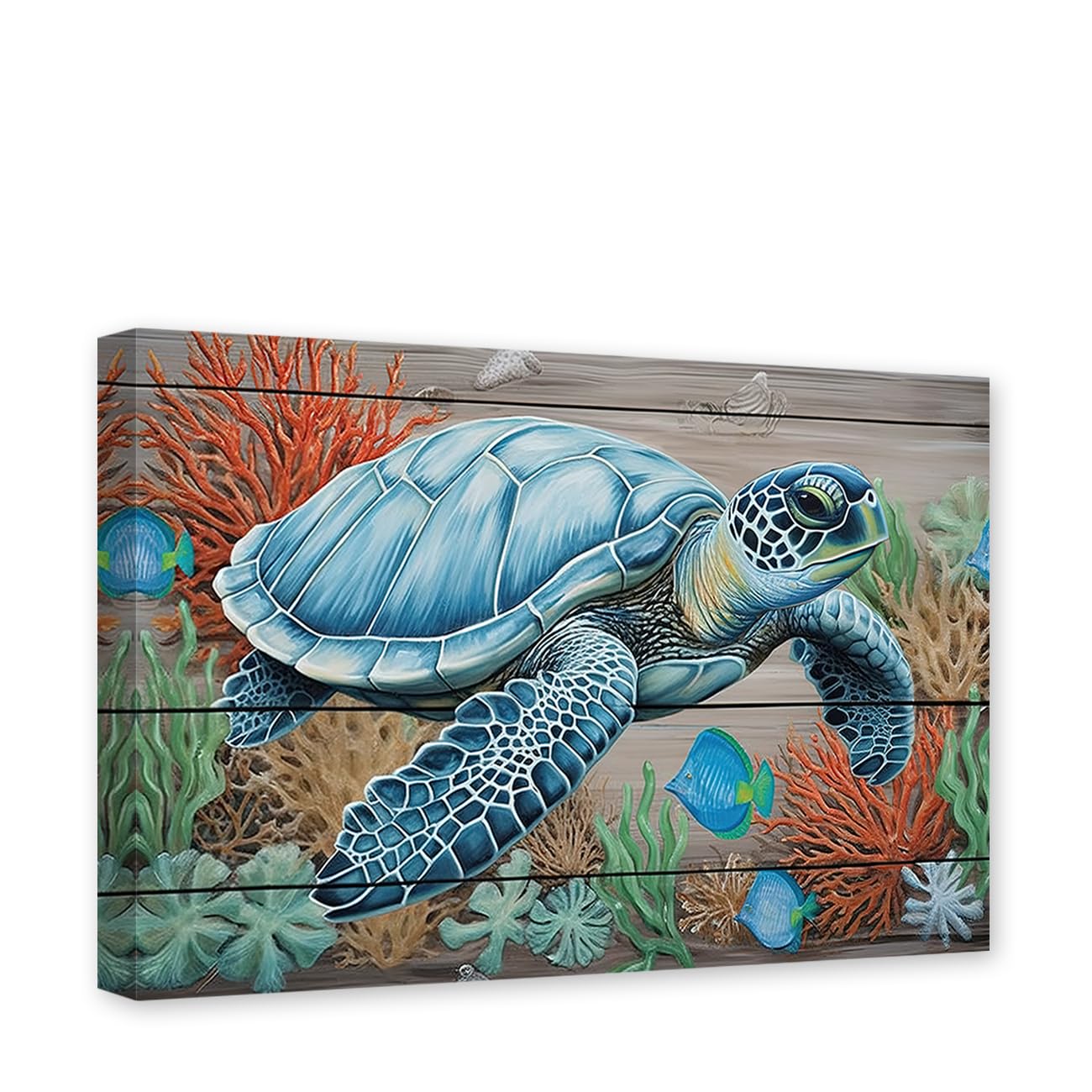 Amazon.com: CCWACPP Turtle Pictures Wall Decor Sea Creature Canvas Wall ...