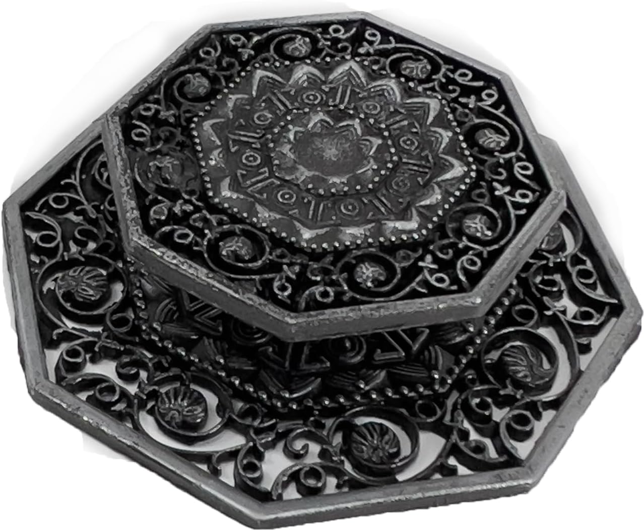 Harris Hardware 876-7-SI-B Pewter Die Cast Zamac Knob and Backplate Set ...