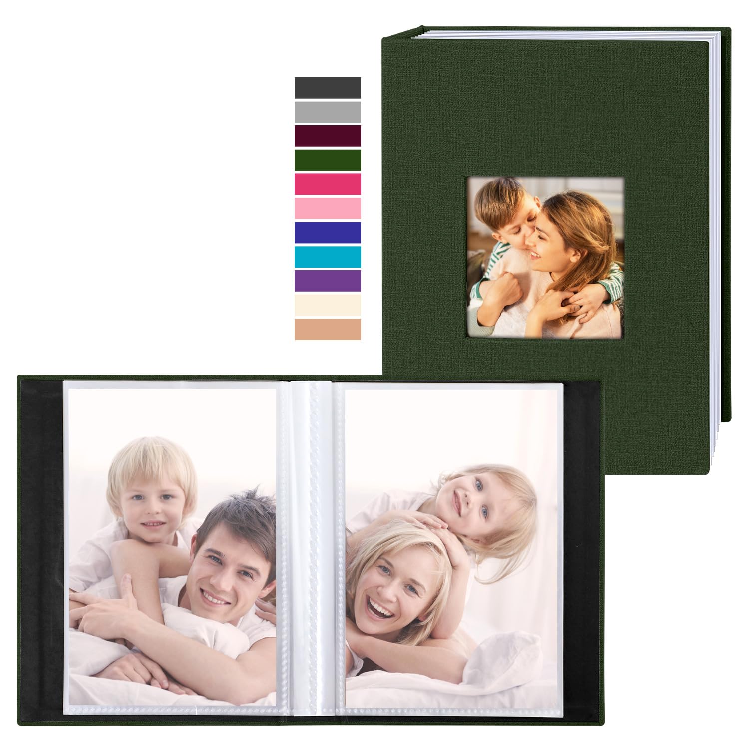 Snapklik.com : Photo Album 4x6 50 Pockets 2 Packs, Small Mini Capacity ...