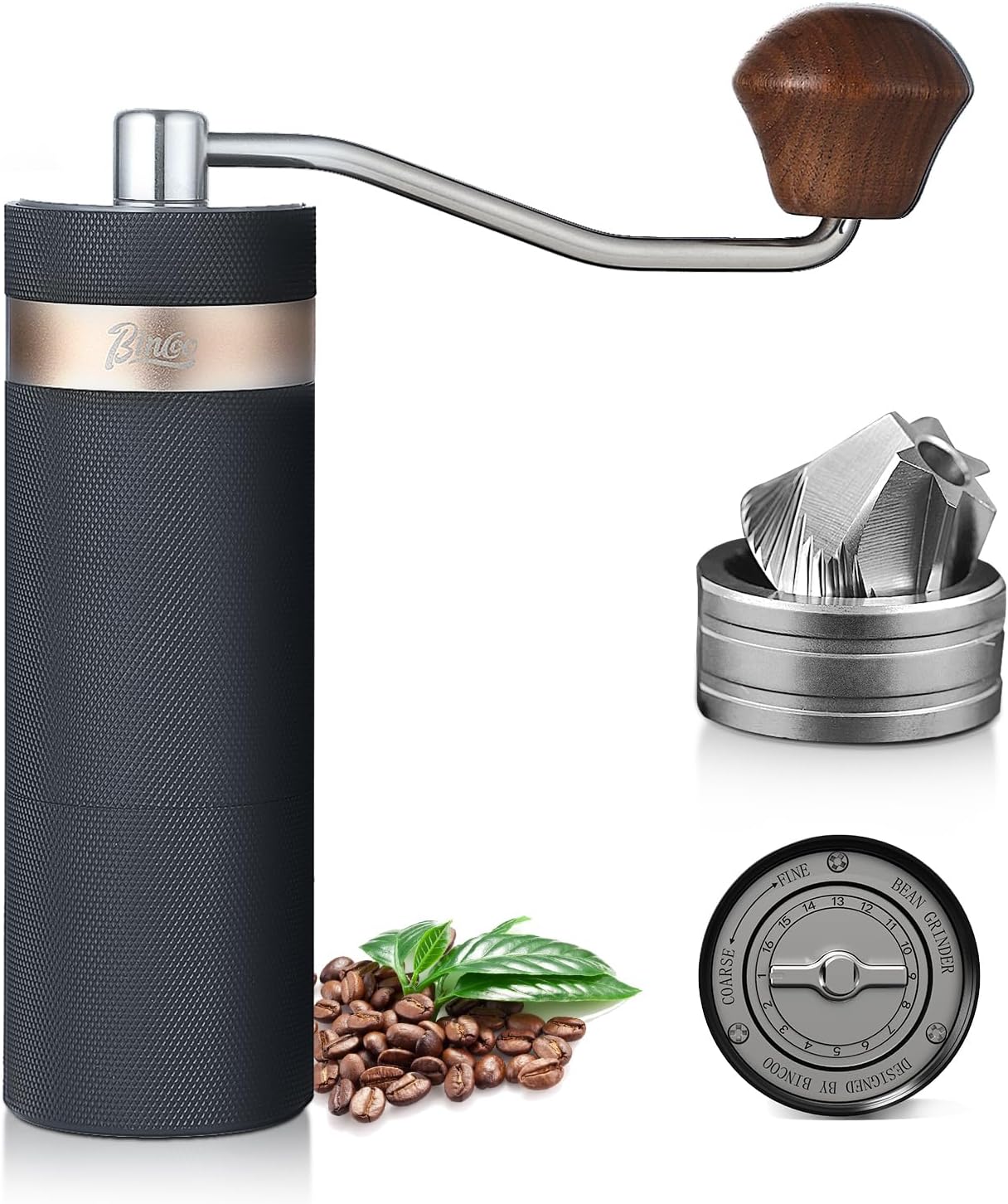 Amazon.com: Manual Coffee Grinder - Conical Burr Hand Grinder for ...