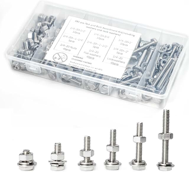 Amazon.com: 1/4"-20 - Bolts / Fasteners: Industrial & Scientific