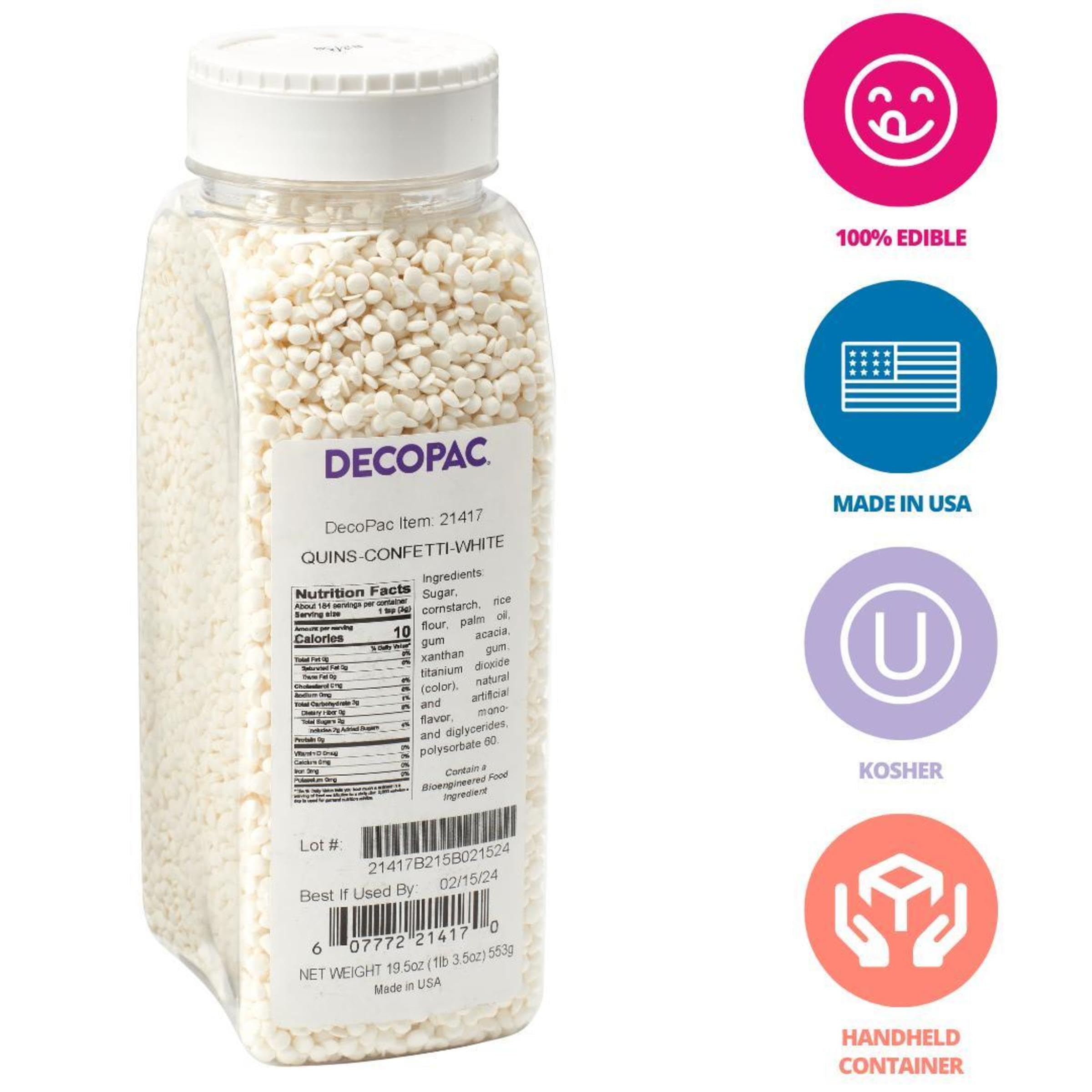 Snapklik.com : DECOPAC Quins Fancy Sprinkles, 19.5oz, Candy Sprinkles ...