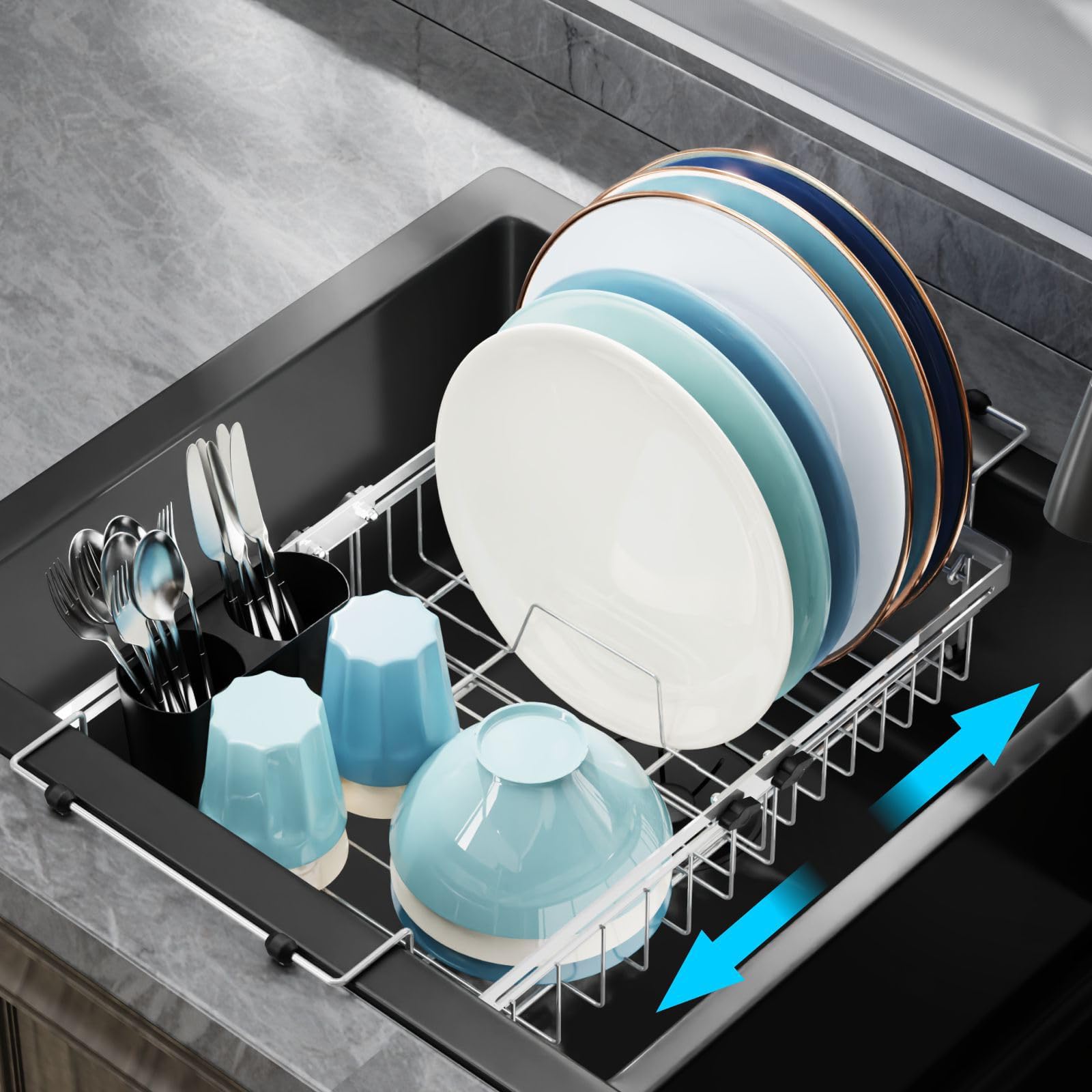 Amazon.com: Kraus Workstation Kitchen Sink Dish Drying Rack Drainer and ...