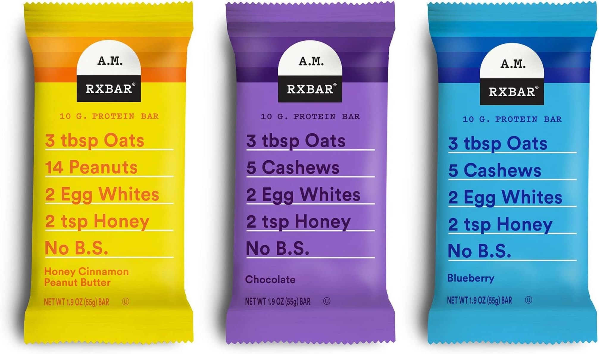 Amazon.com : LUNA Bar - Variety Pack - Gluten-Free - Non-GMO - 7-9g ...
