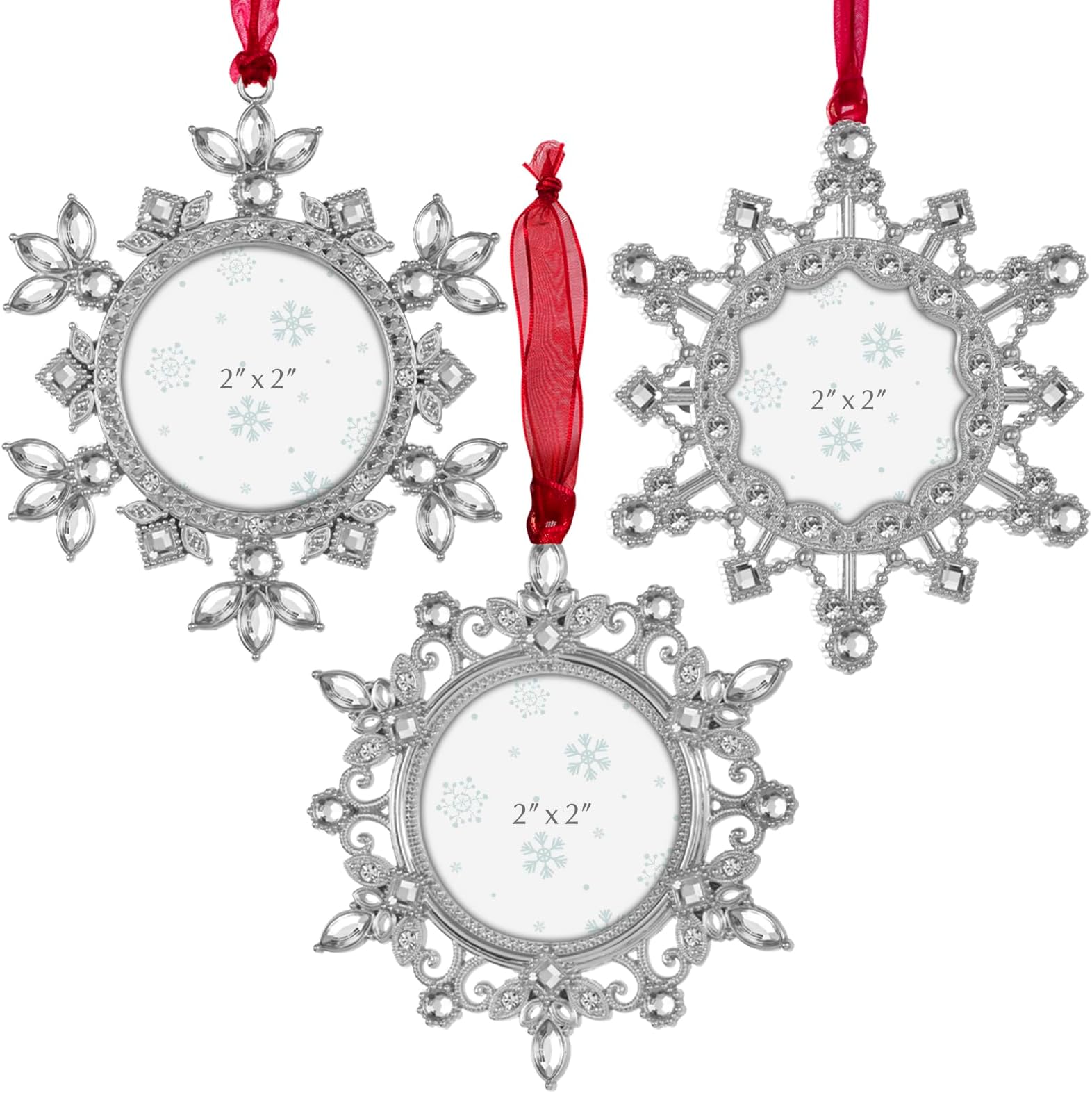 Amazon.com: Northlight European Crystals Snowflake Photo Frame ...