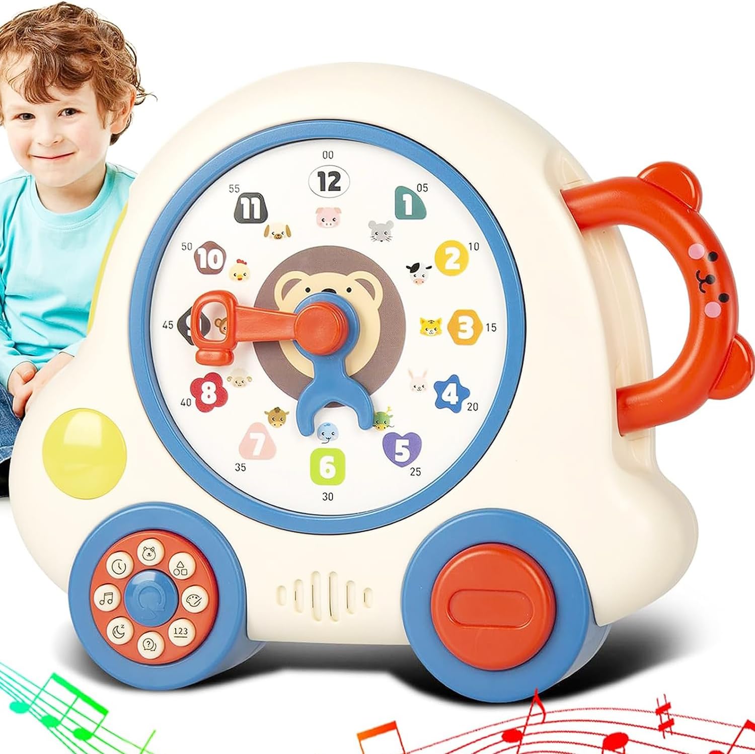 Amazon.com: Learning Clock for Kids, Teaching Clock, Montessori Clock ...