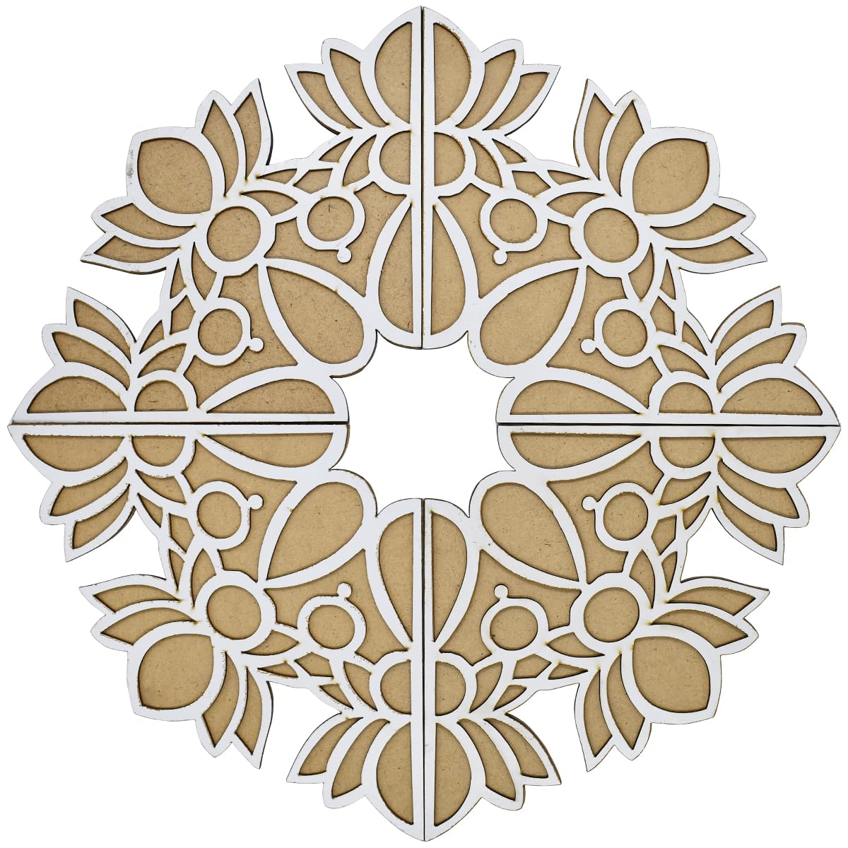 Buy Saugat Traders Wooden Rangoli Stencil for Floor Pooja Room Mandir ...